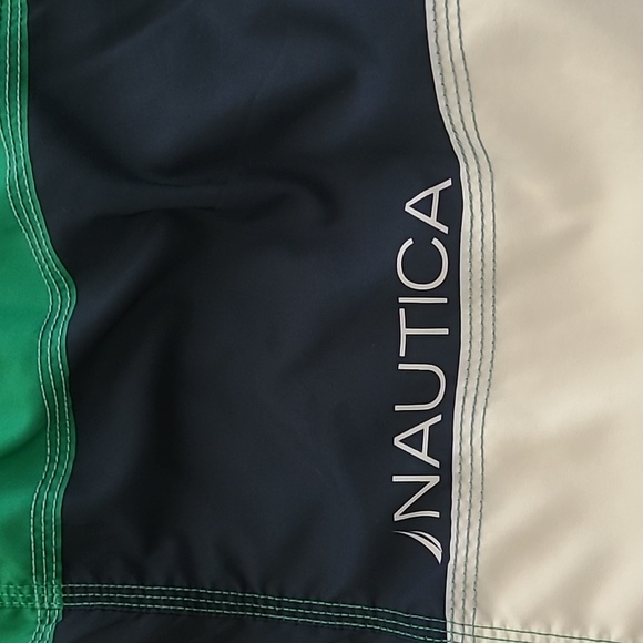 Nautica | Shorts | Nautica Mens Colorblock Beach Boat Print Swim Trunk ...